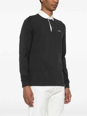 Boggi Milano Embroidered-logo Cotton Polo Shirt