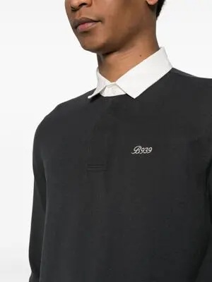 Boggi Milano Embroidered-logo Cotton Polo Shirt