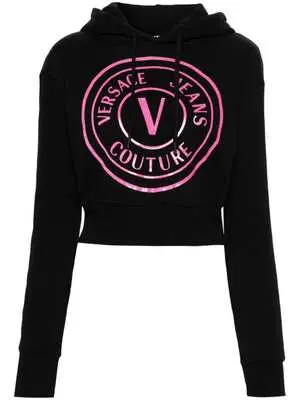 Versace Jeans Couture Ribbed Sweatshirts Hoodies For Women