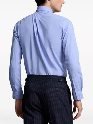 Polo Ralph Lauren Polo Pony-embroidered Cotton-blend Shirt - Blue