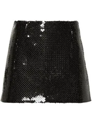 16Arlington Delta Sequined Miniskirt - Green