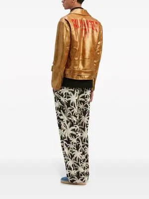 Palm Angels City Laminated Biker Jacket