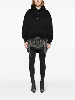 Off-White Logo-embroidered Cotton Hoodie