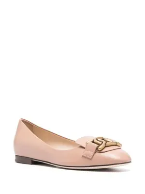 TOD'S Leather Ballerina Shoes