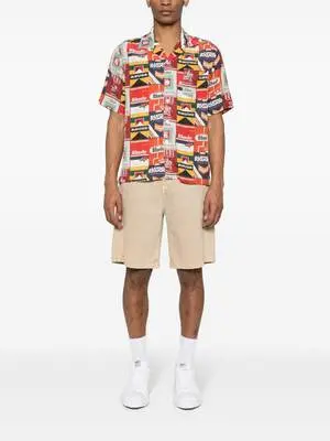 Rhude Cigarette-print Bowling Shirt