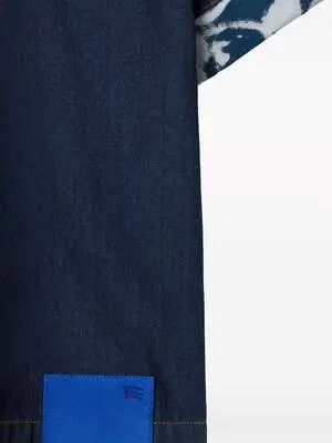 Burberry Heavyweight Logo-patch Denim Shirt