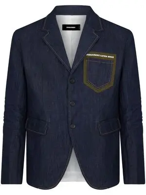 Dsquared2 Single-breasted Denim Blazer