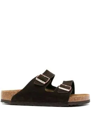 BIRKENSTOCK Arizona Suede Sandals - Brown