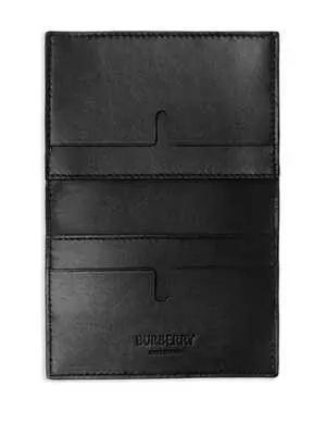 Burberry Check-pattern Leather Cardholder