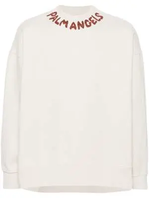 Palm Angels Logo-print Cotton Sweatshirt