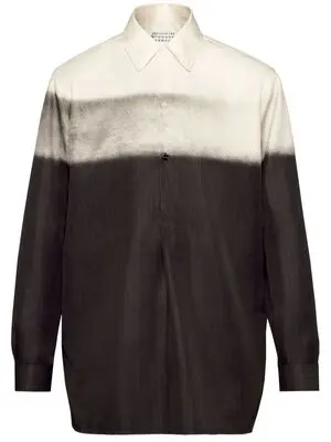 MAISON MARGIELA Trompe L'oeil Pinstripe Shirt - Neutrals