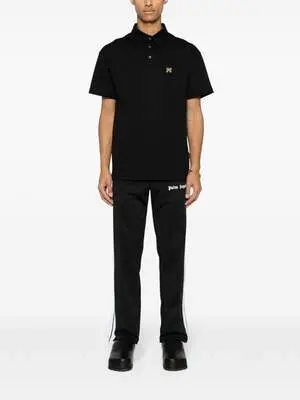 Palm Angels Monogram-appliqu� Polo Shirt