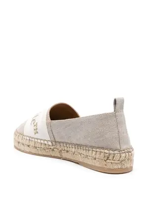 Off-White Bookish Linen Espadrilles - Neutrals