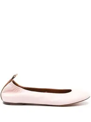 LANVIN Leather Ballerina Shoes - Pink