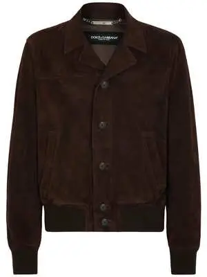 Dolce & Gabbana Suede Bomber Jacket