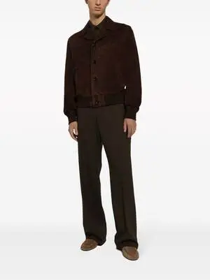Dolce & Gabbana Suede Bomber Jacket