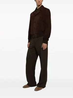 Dolce & Gabbana Suede Bomber Jacket