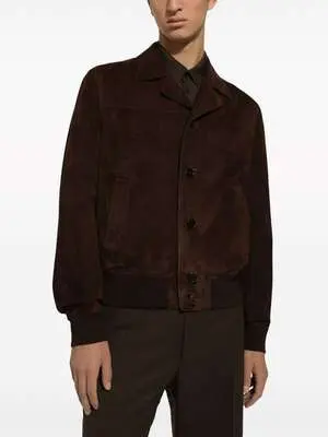 Dolce & Gabbana Suede Bomber Jacket