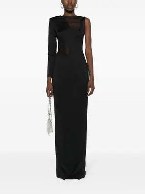 JEAN-LOUIS SABAJI Asymmetric Cut-out Gown