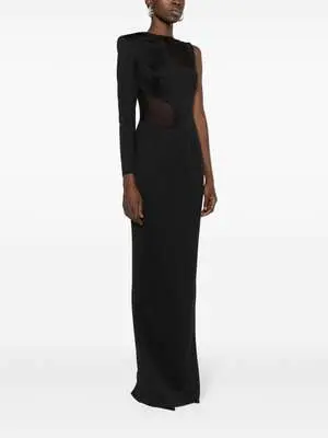 JEAN-LOUIS SABAJI Asymmetric Cut-out Gown