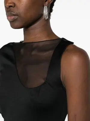 JEAN-LOUIS SABAJI Asymmetric Cut-out Gown