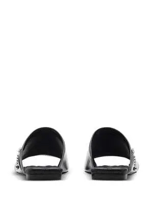 Burberry Leather Flat Sandals