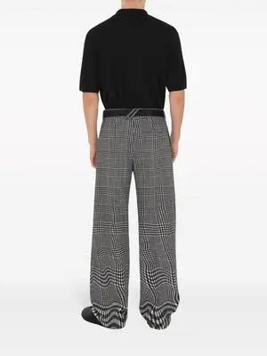 Burberry V-neck Wool Polo Shirt