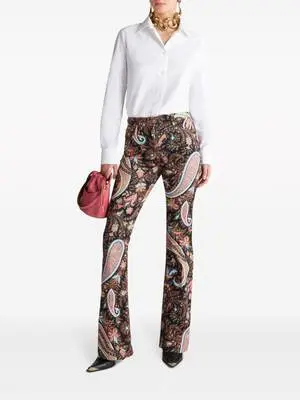 Etro Paisley Print Flared Trousers