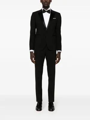 Emporio Armani Single-breasted Tailored Suit - Black