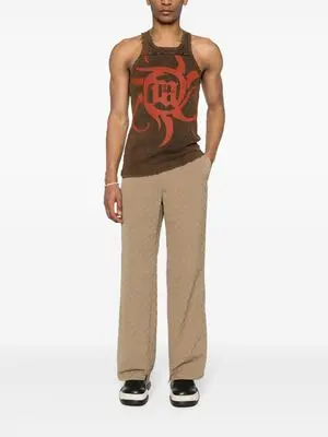 MISBHV Debossed Logo Straight-leg Trousers