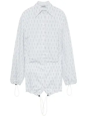 Attico Pinstriped Mini Shirtdress