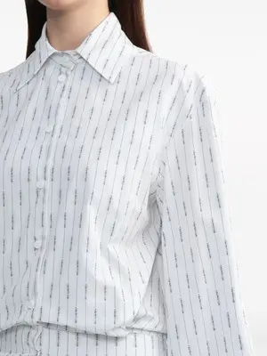 Attico Pinstriped Mini Shirtdress