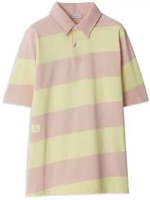 Burberry Striped Cotton Polo Shirt
