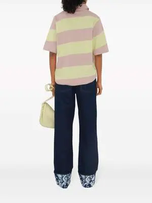 Burberry Striped Cotton Polo Shirt
