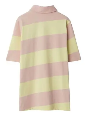Burberry Striped Cotton Polo Shirt