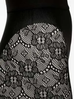 Victoria Beckham Vb Monogram Lace Tights