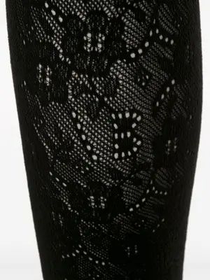Victoria Beckham Vb Monogram Lace Tights