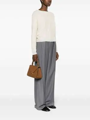 VALEXTRA Mini Iside Leather Tote - Brown