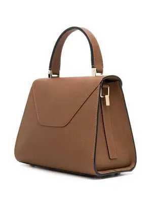 VALEXTRA Mini Iside Leather Tote - Brown