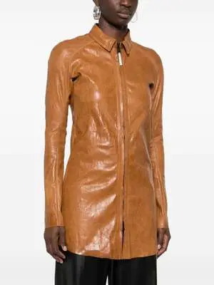 ISAAC SELLAM EXPERIENCE Exposed-seam Leather Jacket