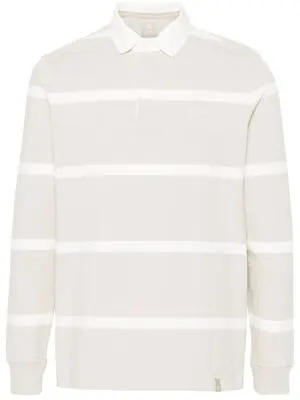 Boggi Milano Striped Cotton Polo Shirt