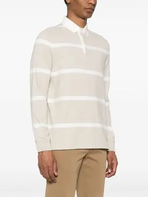 Boggi Milano Striped Cotton Polo Shirt