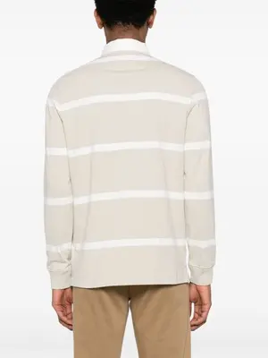 Boggi Milano Striped Cotton Polo Shirt