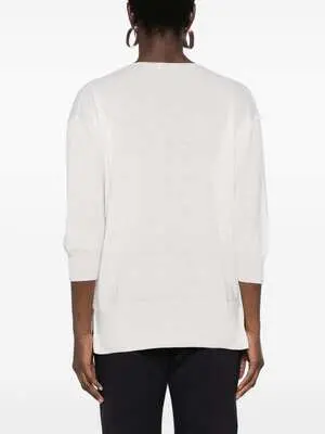 Agnona Knitted V-neck Top