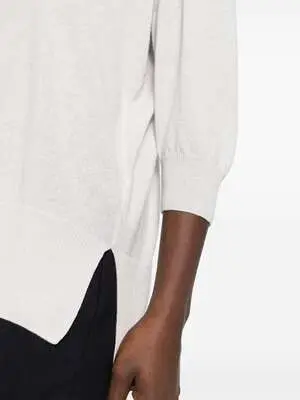 Agnona Knitted V-neck Top