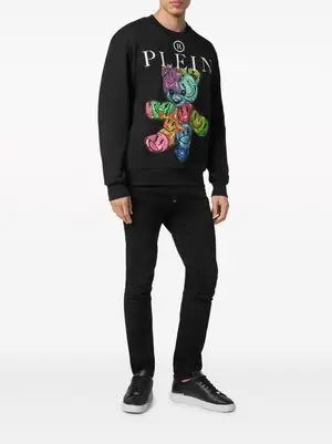 Philipp Plein Teddy Bear-print Cotton Sweatshirt