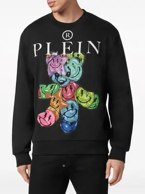 Philipp Plein Teddy Bear-print Cotton Sweatshirt