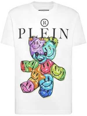 Philipp Plein Ss Smile Cotton T-shirt - White