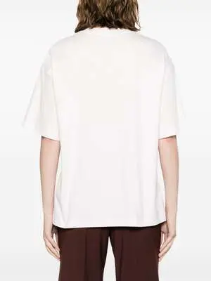 LANVIN Logo-patches Cotton T-shirt