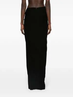 MONOT Asymmetric Slit Floor-length Skirt